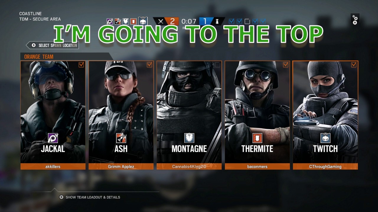 I Play Better When I Got My Shoes On. Tom Clancy's Rainbow Six Siege ...