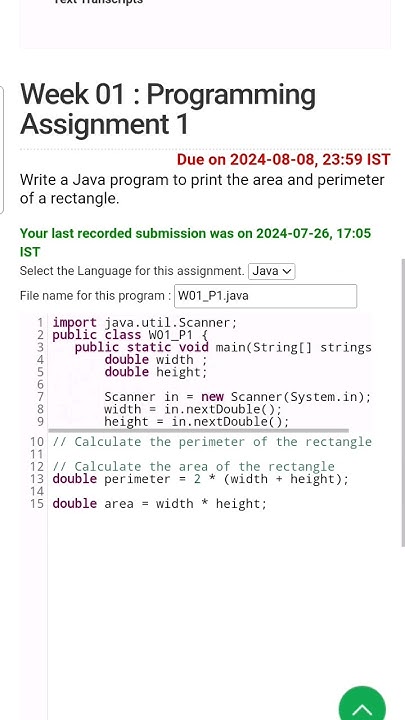 programming in java programming assignment week 1 answers july 2024 | nptel java week1 answer # ...