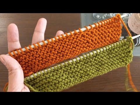 Knitting Border for beginners Knit 1 Row Border | Easy Knitting ...