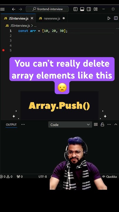 Day72 You Cant Really Delete Array Elements Completely In Javascript ๐ฆ Frontend Coding
