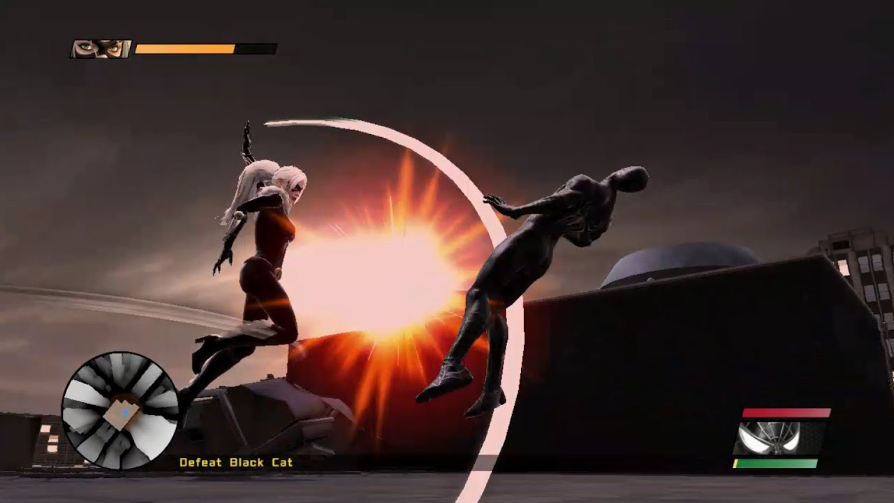 Spider Man Web of Shadows #blackcat "cut to the chase" #chasing #fight ...