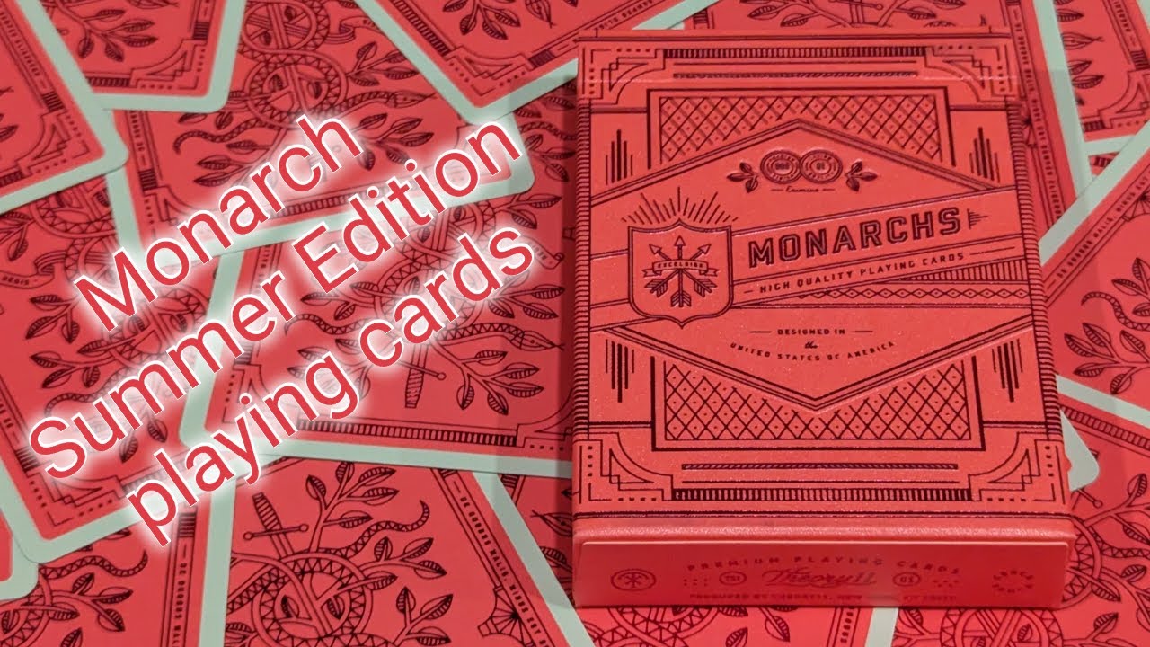 Daily deck review day 374 - Summer Edition Monarch playing cards By ...