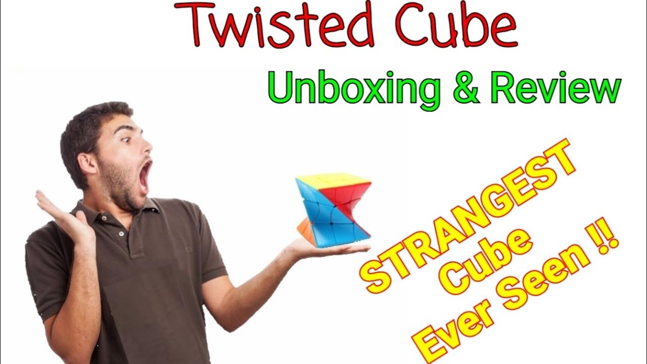 Twisted Rubik Cube || New Rubik Cube Unboxing and Review || Strangest ...