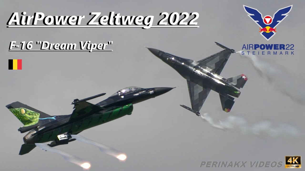 F-16 "Dream Viper" Belgian Air Force 🇧🇪 AirPower Zeltweg 2022 - YouTube