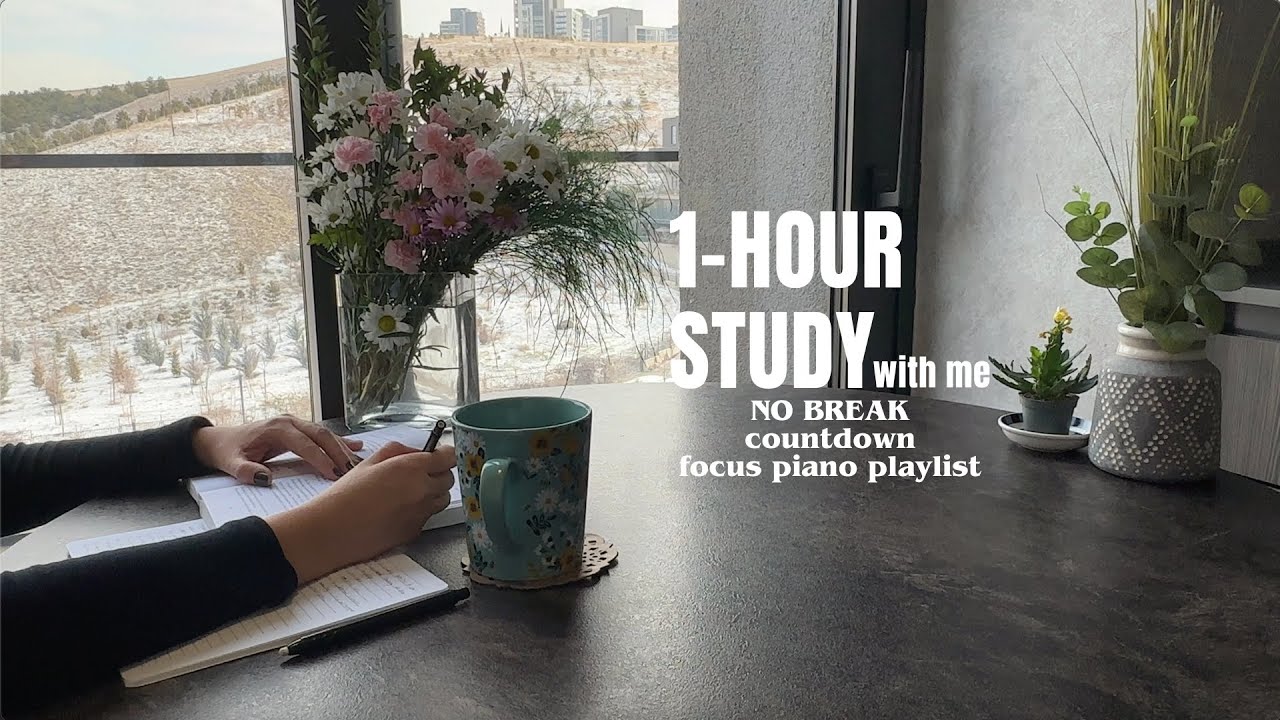 1 Hour of Deep Focus – Study With Me 🌼 No Break, No Distractions! - YouTube