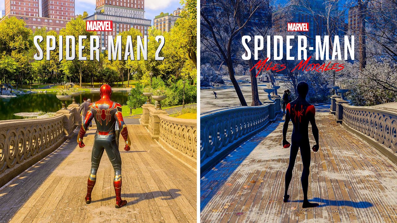 Marvel's Spider-Man 2 Vs Spiderman-Man Miles Morales | Physics and ...