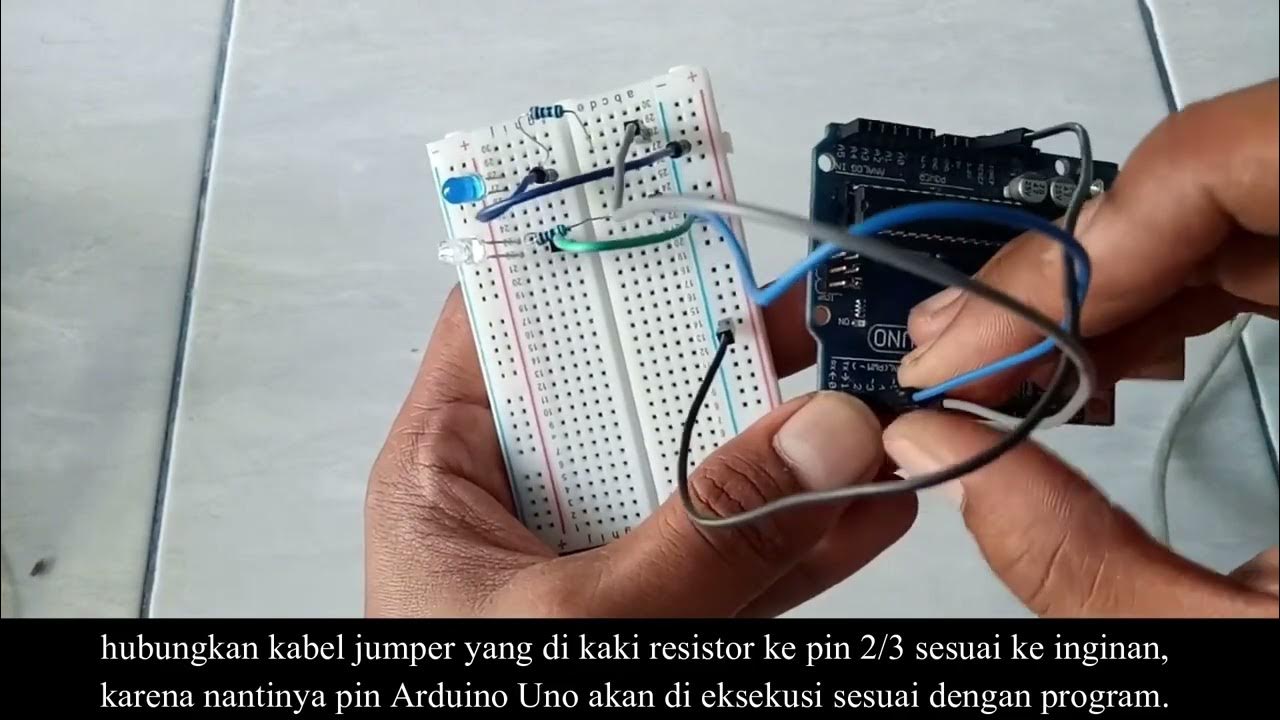 Tutorial Sederhana Belajar Rangkaian ON OFF LED Program Flip Flop Menggunakan Arduino Uno - YouTube