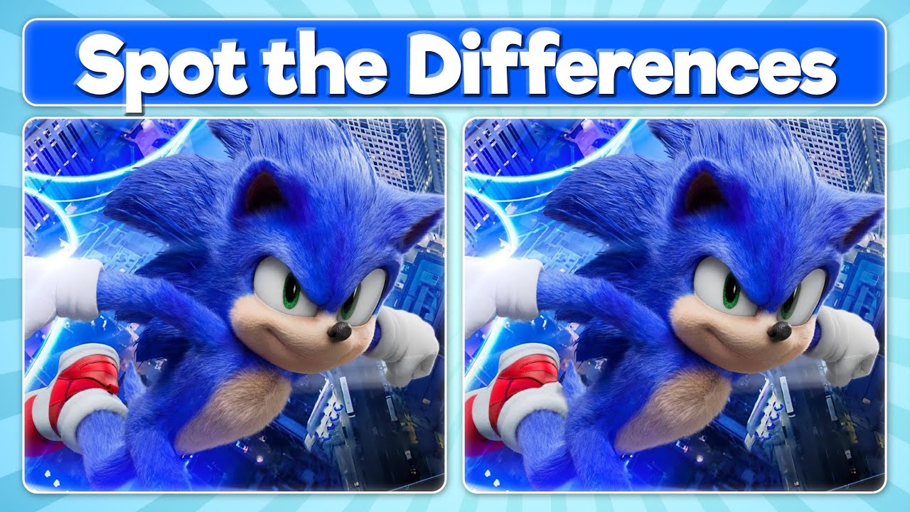 Sonic the Hedgehog 2 Spot the Differences | Super Fun Sonic the ...