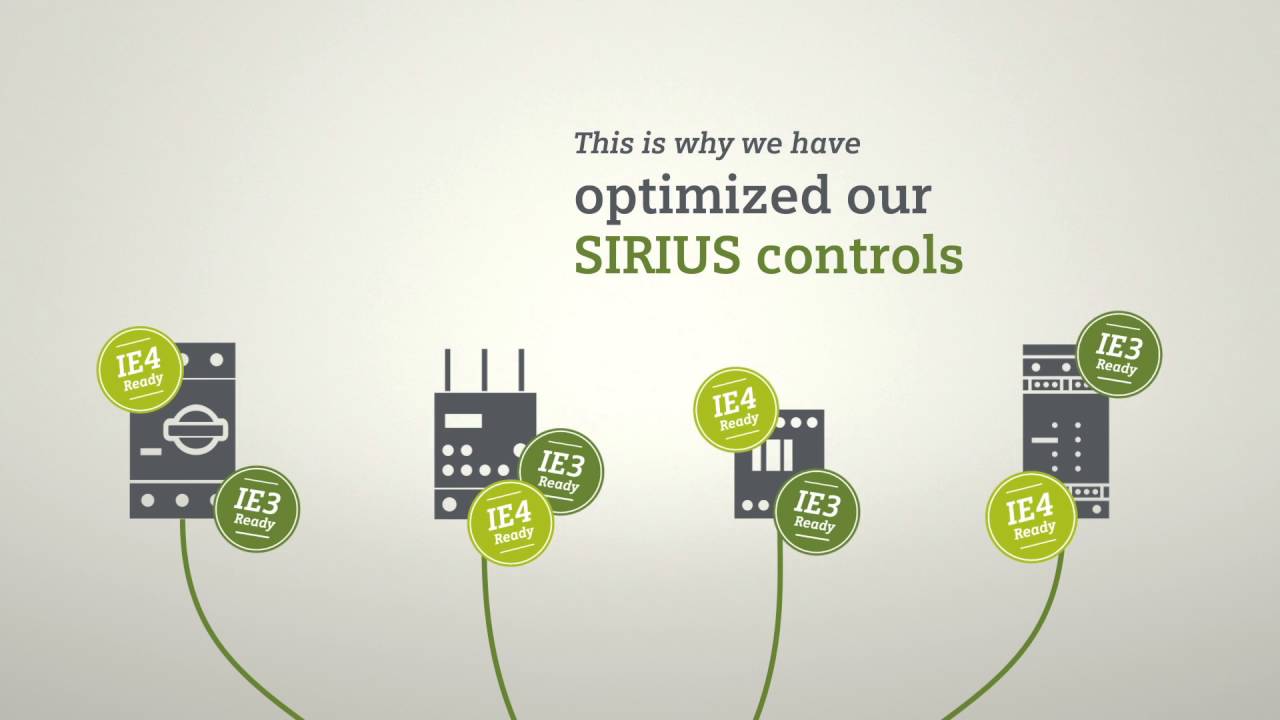 SIRIUS industrial controls optimized for IE3/IE4 - YouTube