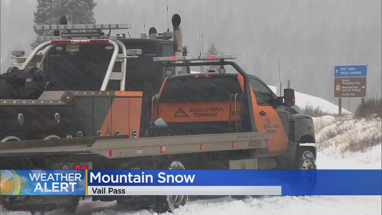 CDOT Crews Ready To Clear Vail Pass As Snow Begins To Accumulate - YouTube