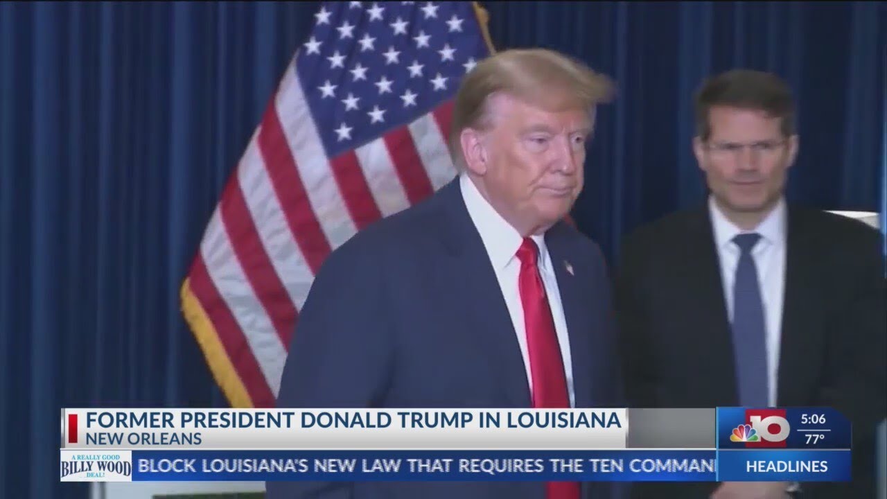 NBC 10 News Today: Donald Trump in NOLA honoring Fordyce victims - YouTube