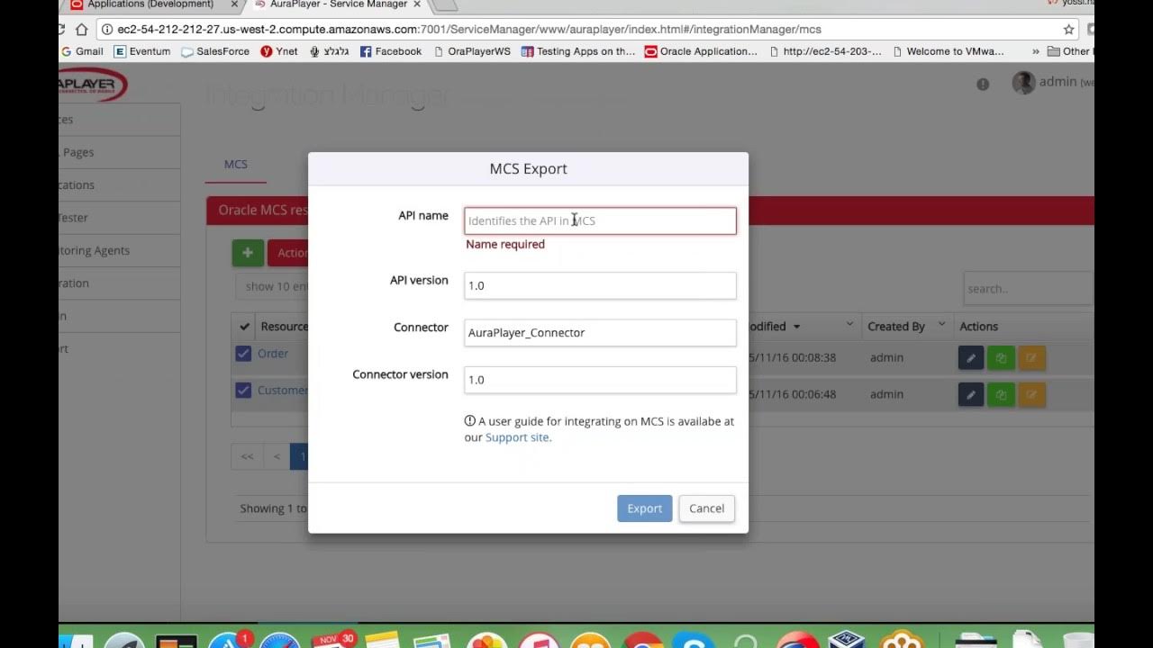 AuraPlayer's NEW Oracle MCS Integration Wizard - YouTube