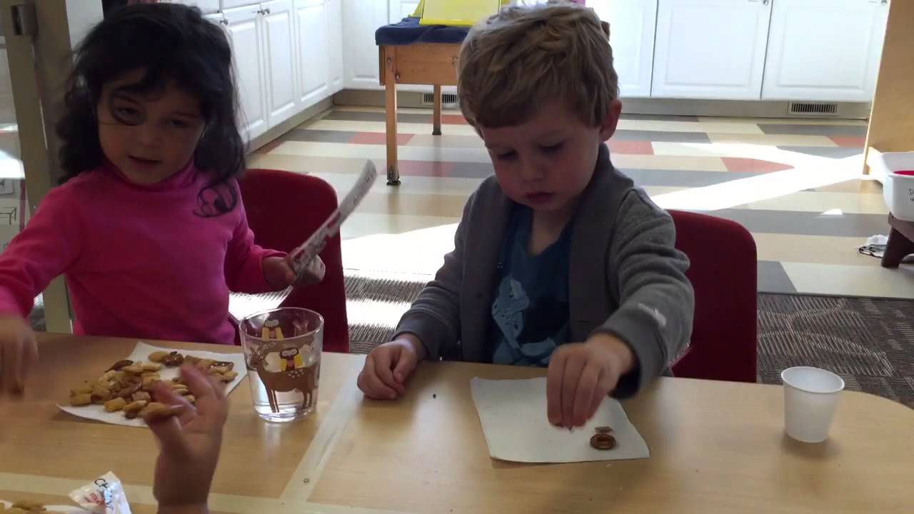 Snack time at preschool - YouTube
