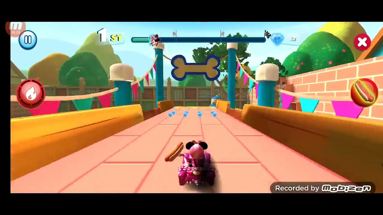 disney all-star racers - Neighborhood relay cup (minnie mouse) Gameplay ...