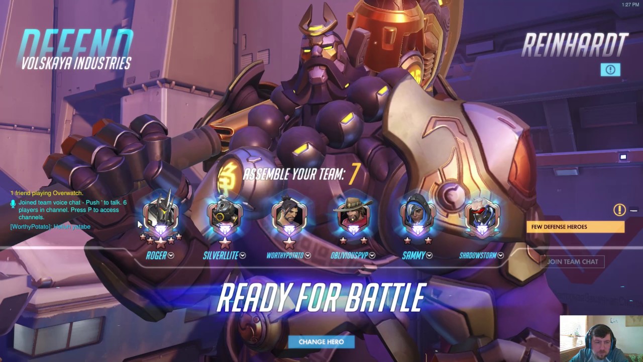 40y old [Viz] RoGeR playing Overwatch - Competitive (high Diamond) or ...