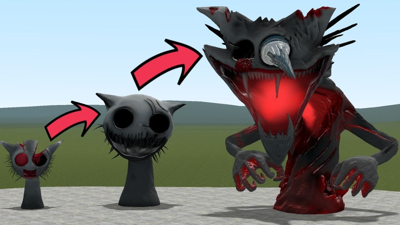 NEW EVOLUTION OF ALL PHASES GRAY SPRUNKI In Garry's Mod! - YouTube