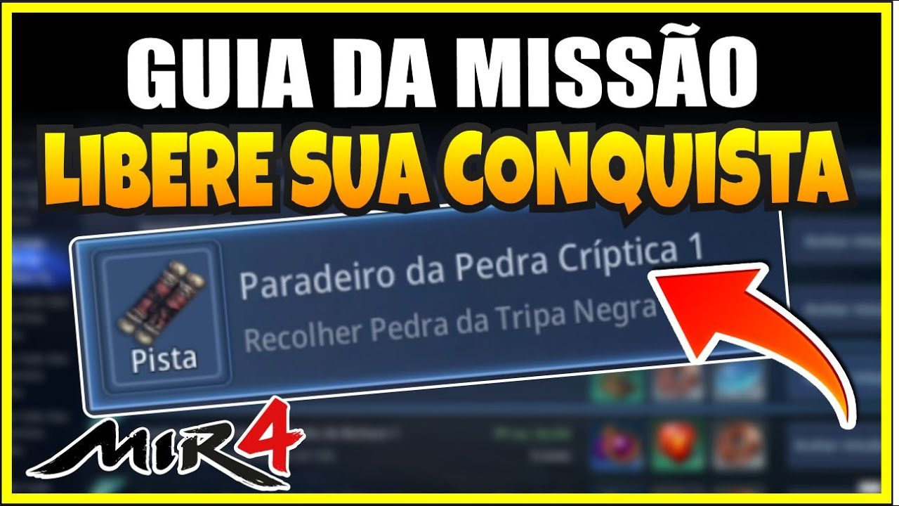 PARADEIRO DA PEDRA CRÍPTICA MIR4 - YouTube