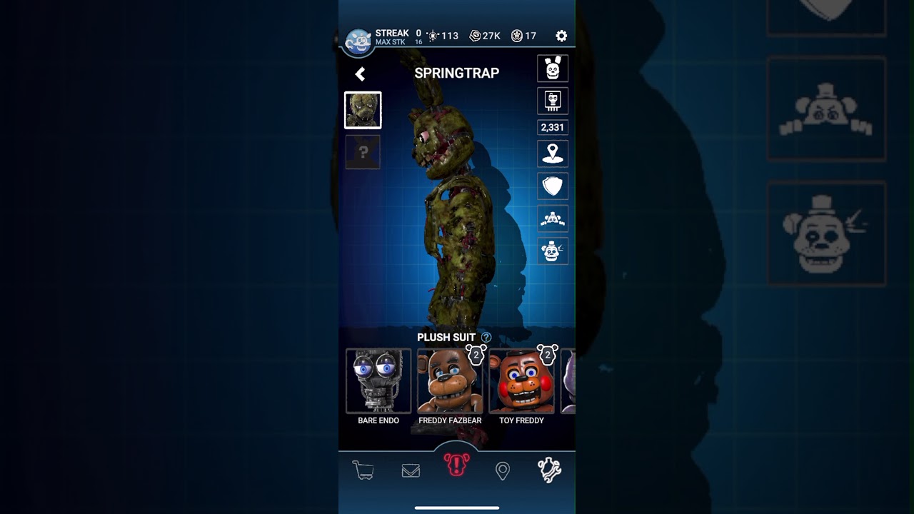 Springtrap skin coming to five nights at Freddy’s AR - YouTube