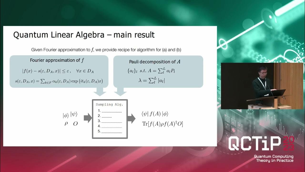 Samson Wang - Qubit-efficient randomized quantum algorithms for linear algebra - YouTube