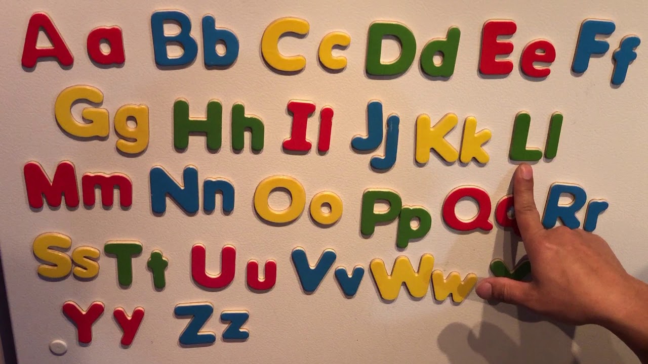 MAGNETIC ALPHABET - ABC FOR KIDS - YouTube