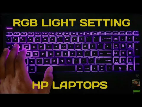 RGB LIGHT SETTING FOR HP LAPTOPS | HP LAPTOP BACKLIT KEYBOARD SETTING ...