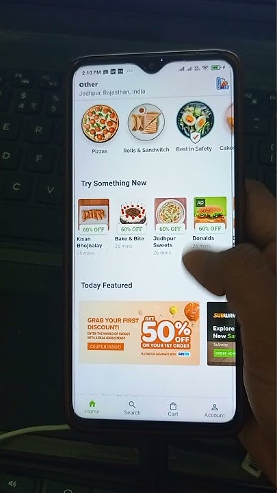 Food-Zone(Flutter Swiggy Clone) - YouTube