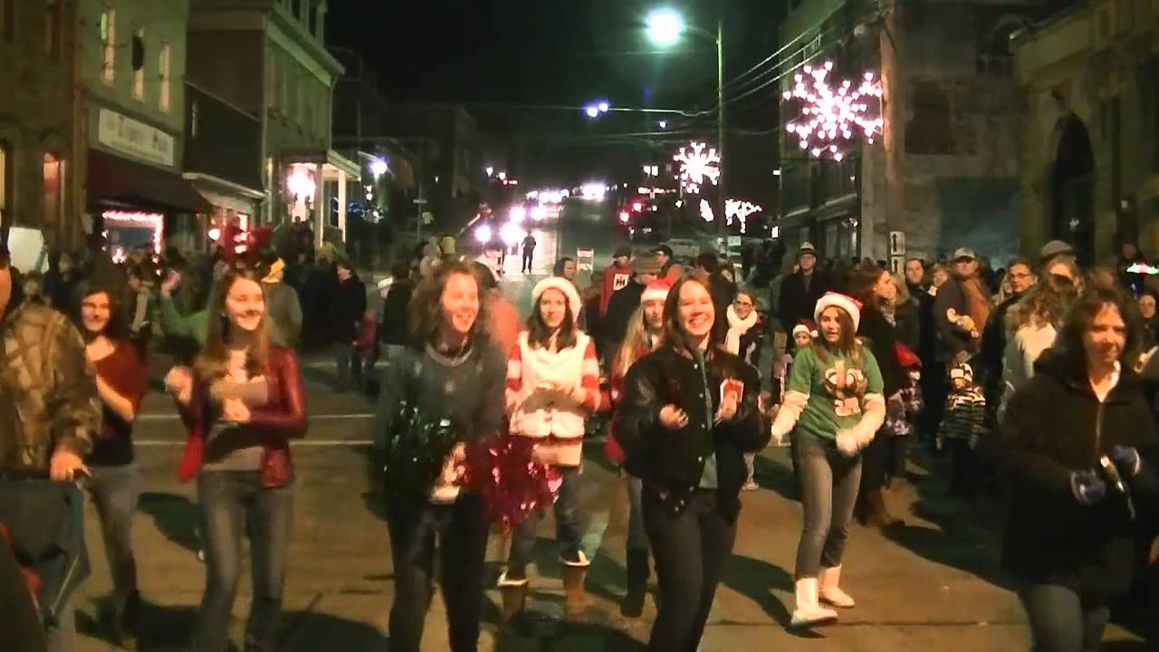 West Newton Christmas Flash Mob Christmas 2013 - YouTube