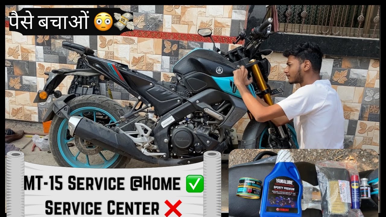 YAMAHA MT15 Major Servicing at Home ⚙️ | Complete guide video 👍💯🔥 - YouTube
