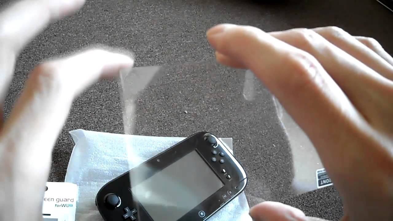Unboxing Review Nintendo Wii U Gamepad Screen Protector Cheap China ...