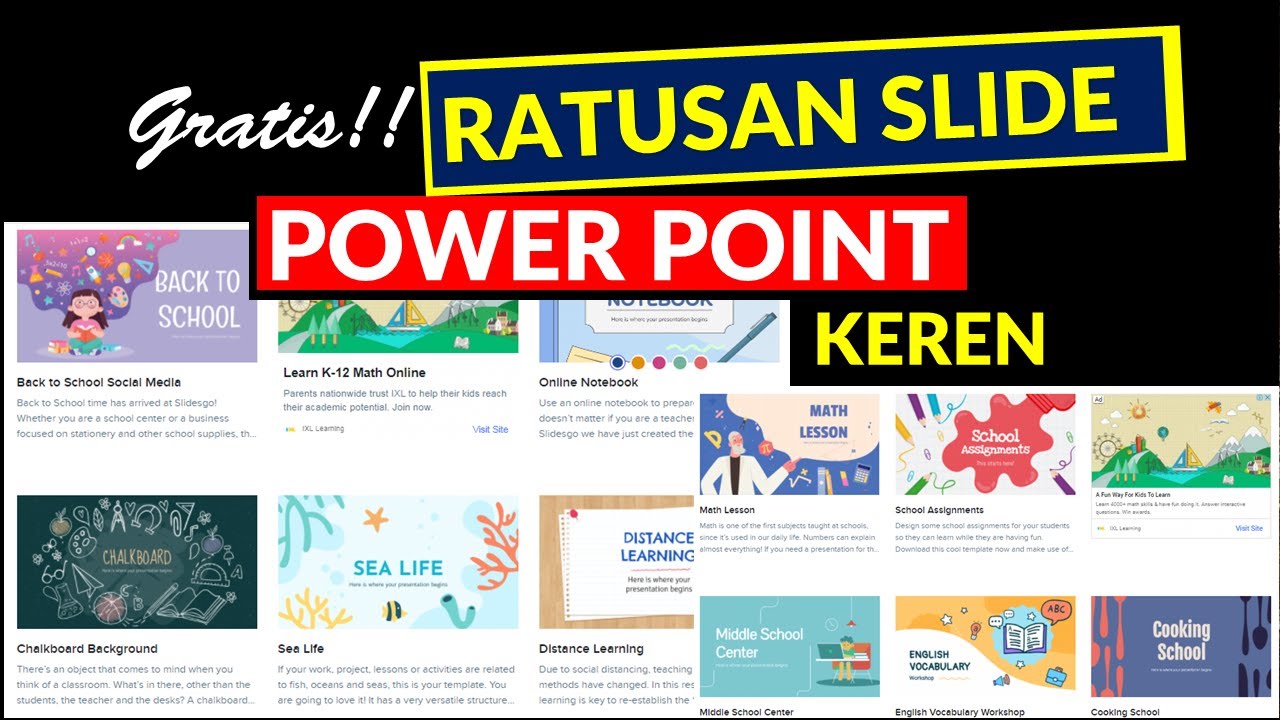 CARA DOWNLOAD SLIDE POWERPOINT KEREN GRATISAN - YouTube
