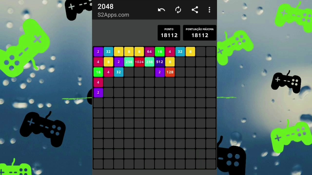 Jogo 2048- Grade 12x12 - YouTube