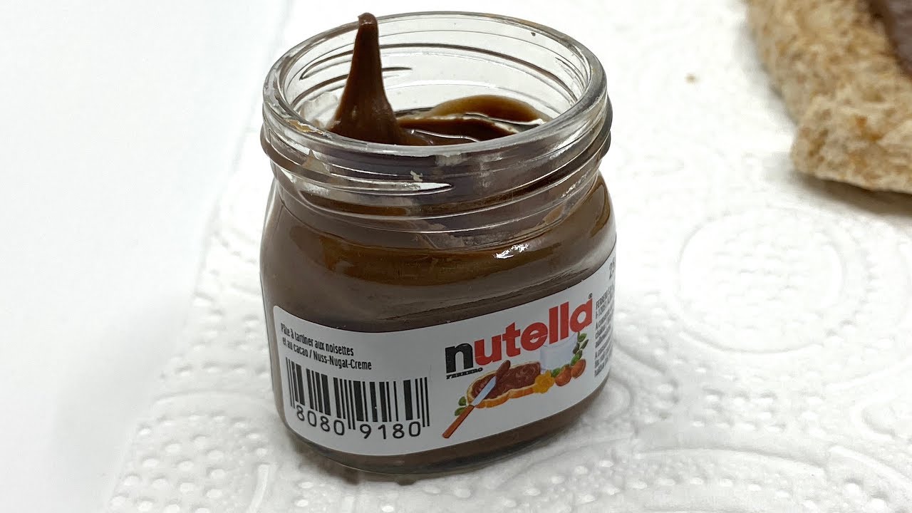 Cute mini "Baby" Nutella 25g - YouTube