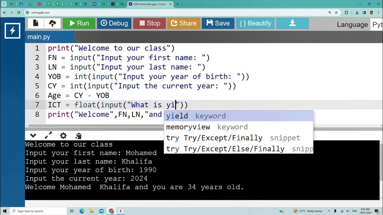 Grade 10 Python Revision - YouTube