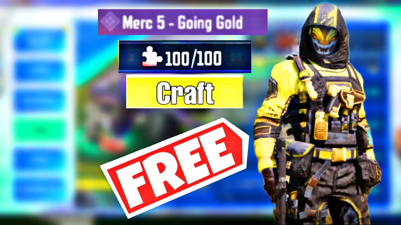 HOW TO GET/UNLOCK MERC 5 GOING GOLD FAST IN COD MOBILE SEASON 7 FREE ...