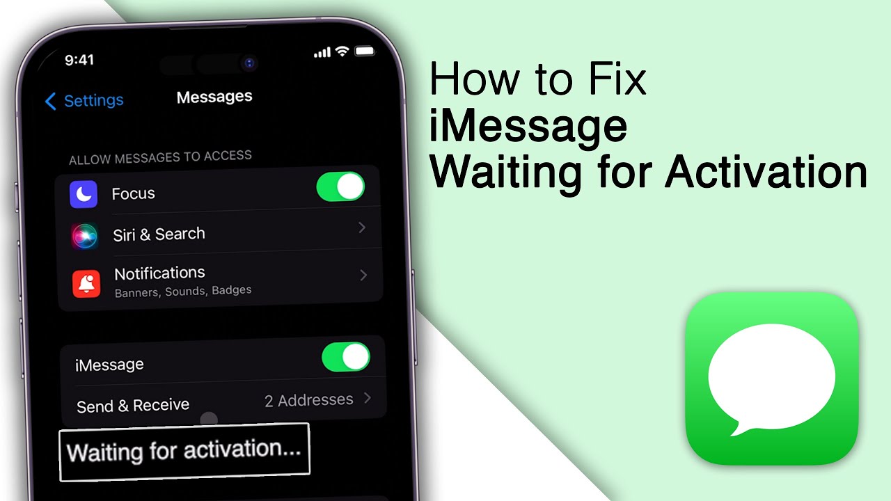 Fix iMessage waiting for Activation! [3 Methods] - YouTube