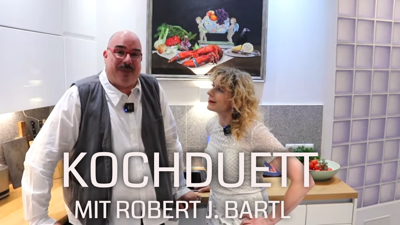 Kochduett mit dem Schauspieler Robert Joseph Bartl⎮Crostini und ofengeschmorte Pasta! - YouTube
