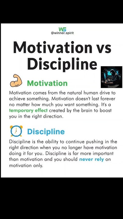 Motivation Vs Discipline ⚡😠🔥#MotivationMonday #StayInspired #KeepGoing#YouGotThis # ...