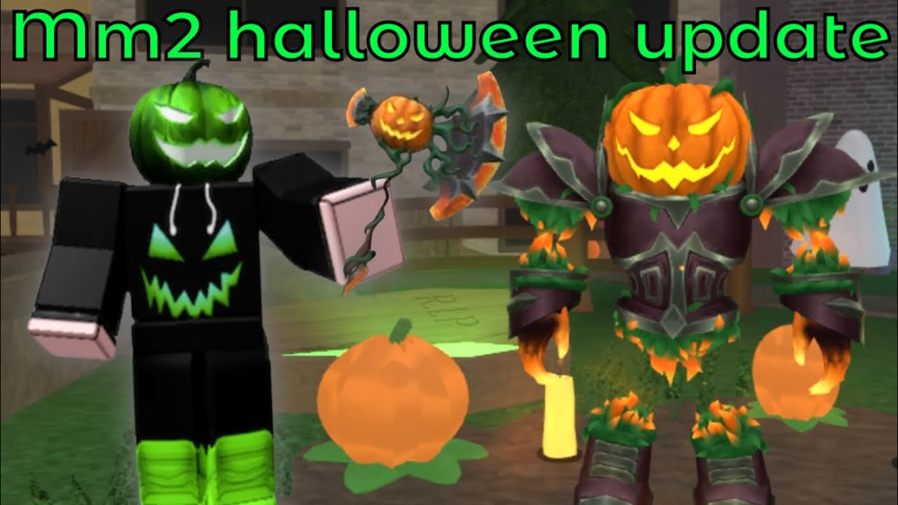 MM2 HALLOWEEN UPDATE!!!! Travelers axe, Darkness GODLY set, SECRET ROOM ...