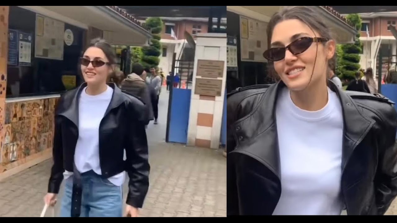 Hande Erçel was seen at the school where she voted and made important ...