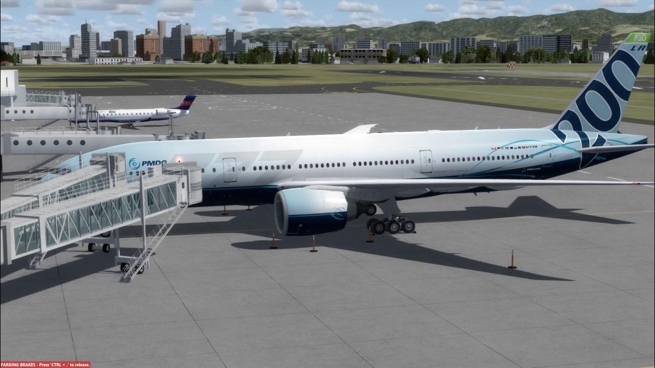 小松空港 SODE Jetwayの動作@P3D - YouTube