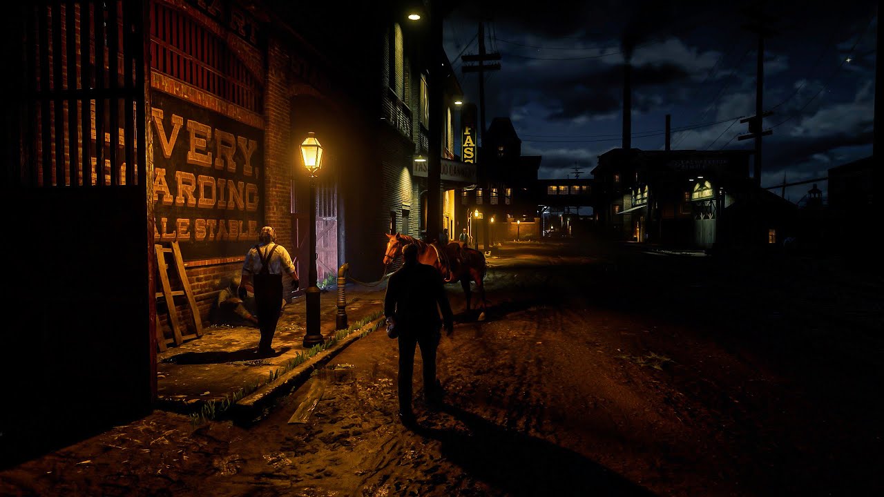 RDR 2 LOOKS INCREDIBLE AT NIGHT 😲 - YouTube