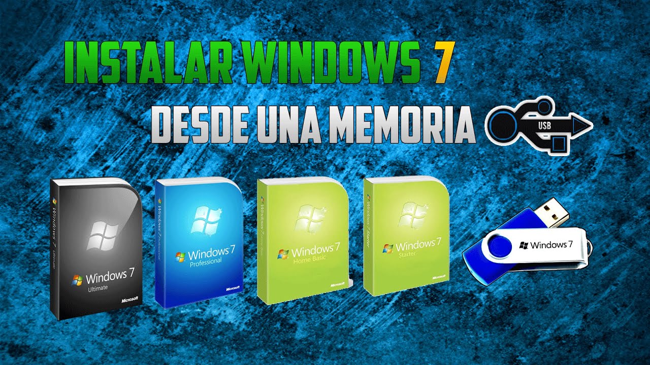 Como botear una usb con Windows 7 - YouTube