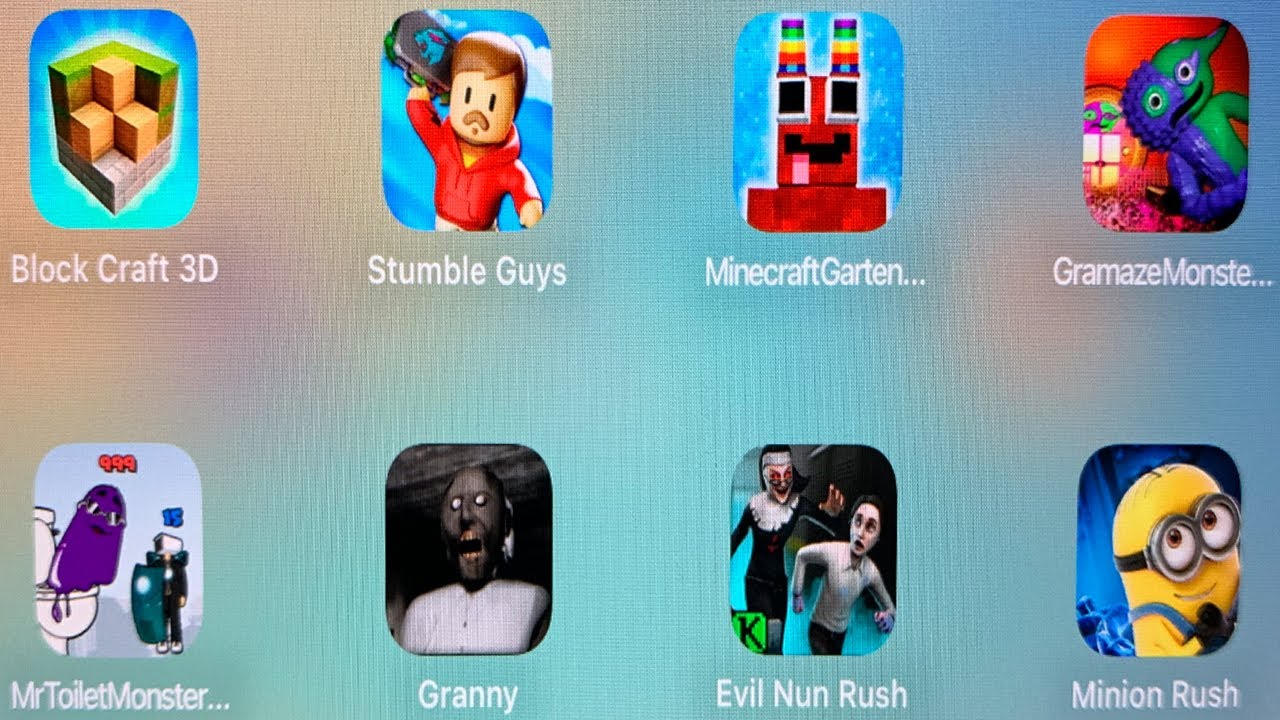 Block Craft 3D,Stumble Guys,Minecraft Garten of Banban,Granny,Evil Nun ...