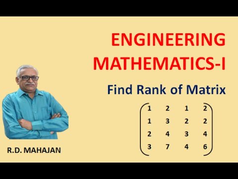 Rank of Matrix I Engineering Mathematics- I - YouTube