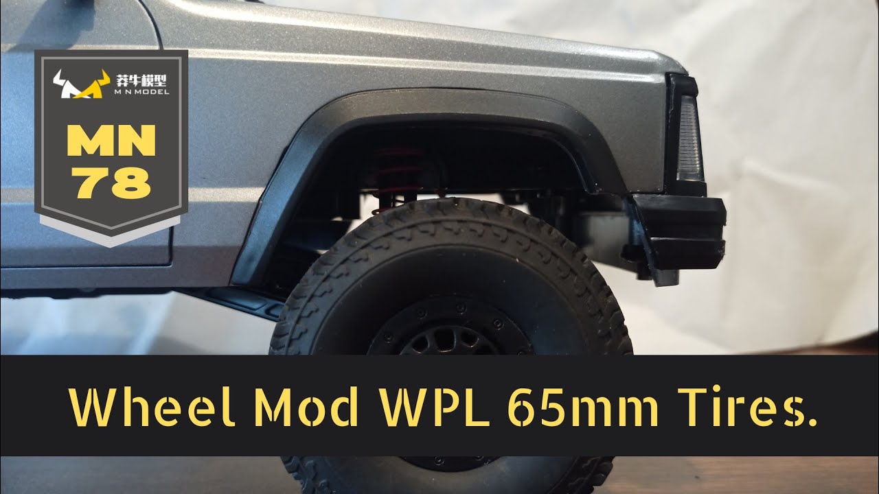 MN78 WheelMod WPL 65mm tires. - YouTube