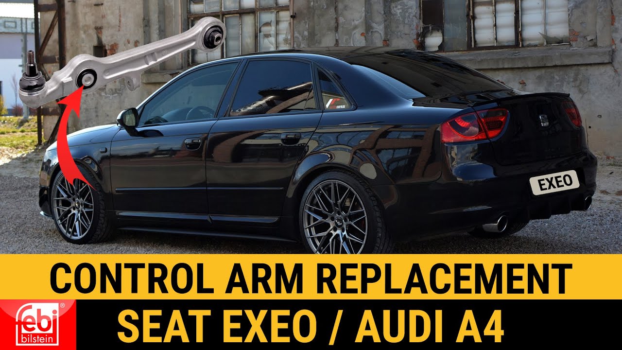 How to change lower front control arm & drop links on Seat Exeo Audi A4 ...
