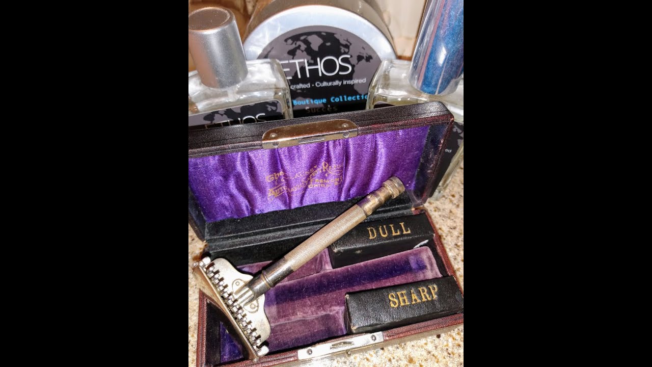 Shave Video # 292 Clauss Automatic Razor cir. 1905-1910 - YouTube