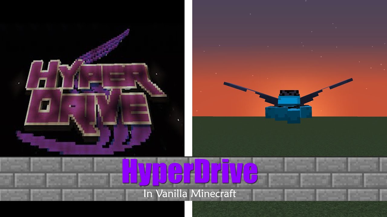 HYPERDRIVE (100% Vanilla) - Minecraft Tutorial - YouTube