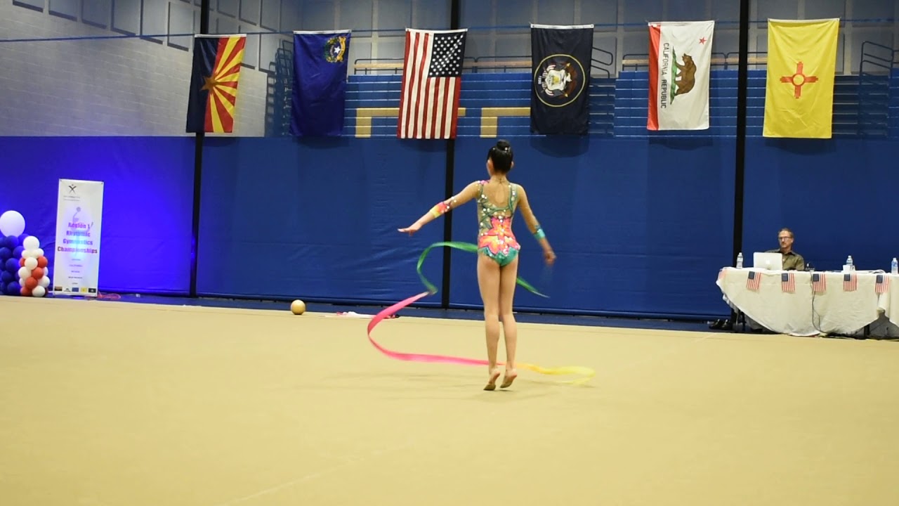 Fiona Kim - 2018 Regionals (Ribbon) L8 - YouTube