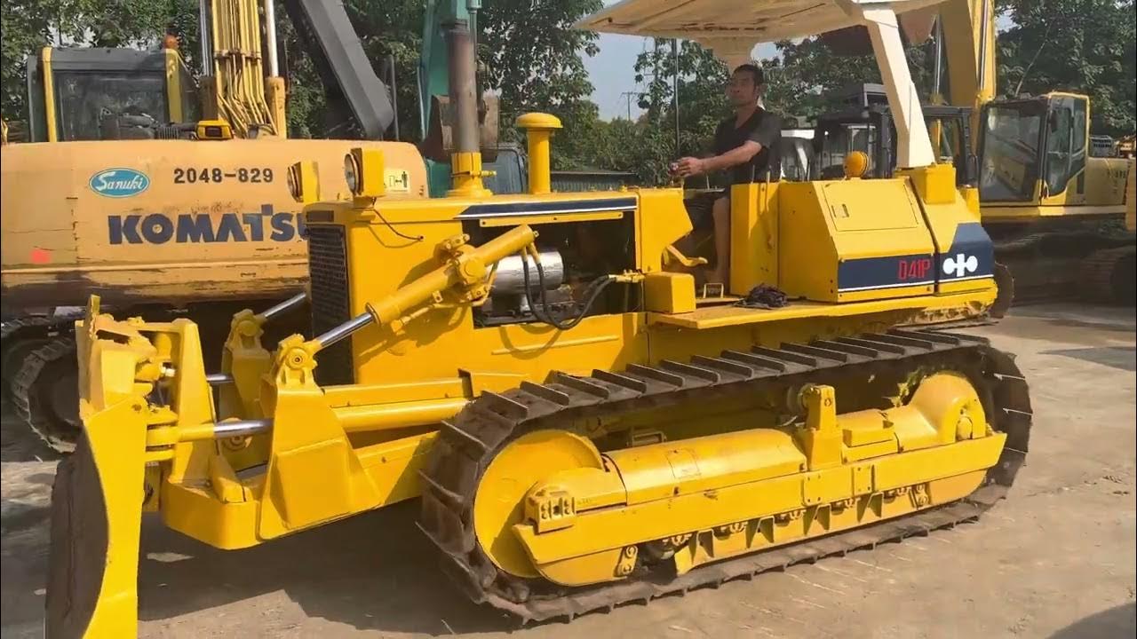 Máy ủi Komatsu D41-3 5 ti // mới về bãi giá rẻ - YouTube